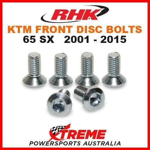 RHK MX FRONT HEAVY DUTY BRAKE DISC BOLT SET KTM 65SX SX65 65 SX 65cc ...