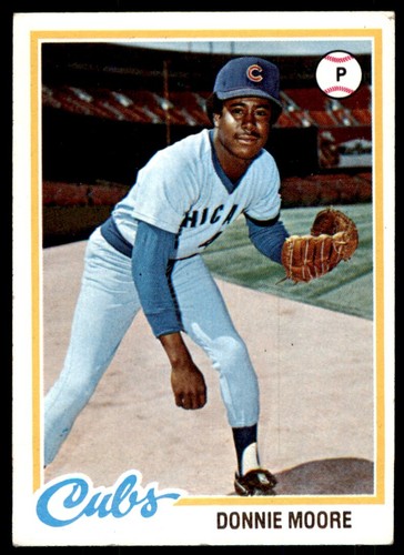 1978 TOPPS DONNIE MOORE CHICAGO CUBS #523 (102) | eBay
