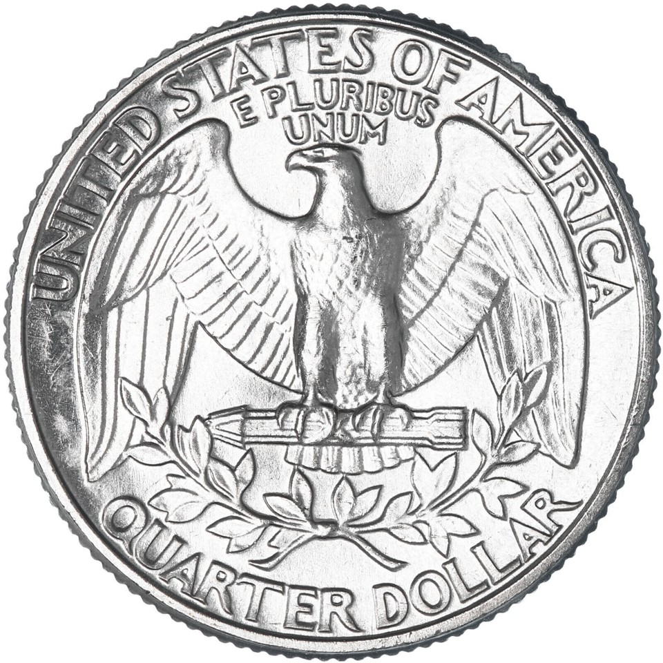 1980 D Washington Quarter 25cent Coin from US Mint Set. Uncirculated BU ...
