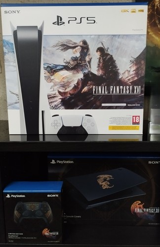 Final fantasy XVI PS5 (Disc version) + Limited faceplate & Controller ...