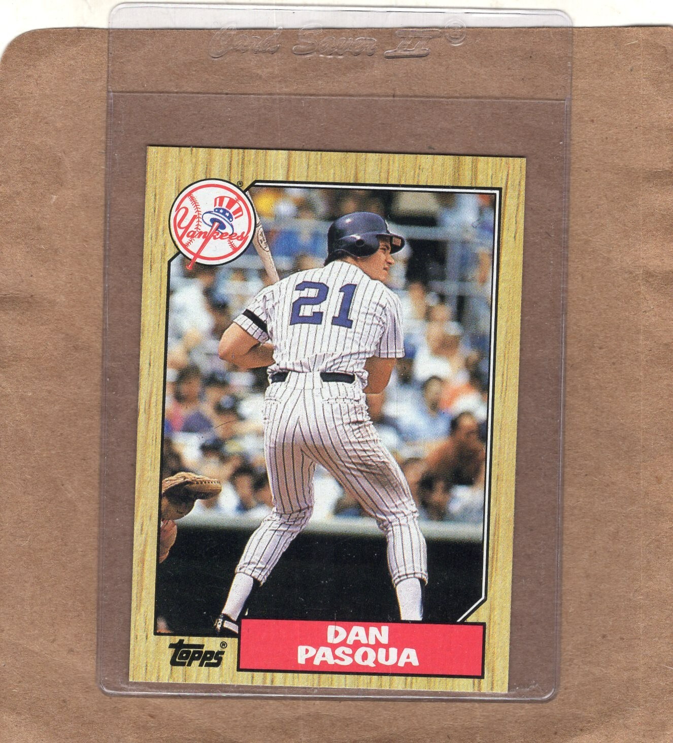 1987 Topps Dan Pasqua New York Yankees #74 NrMt -Mt | eBay
