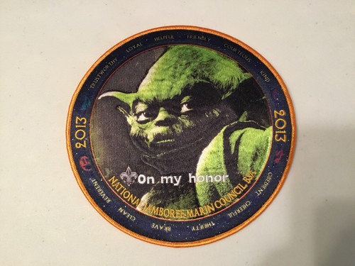Boy Scout Star Wars Yoda 2013 Marin Nat’l Jambo JSP gold border jacket ...