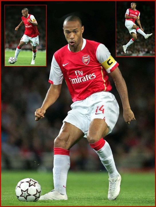 Y2K ARSENAL Jersey Shirt Henry Kit Soccer Football Premier 2006 - 2008 ...