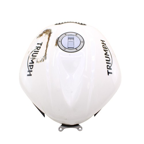 2013 - 2017 TRIUMPH DAYTONA 675R GAS TANK FUEL PETROL RESERVOIR WHITE ...