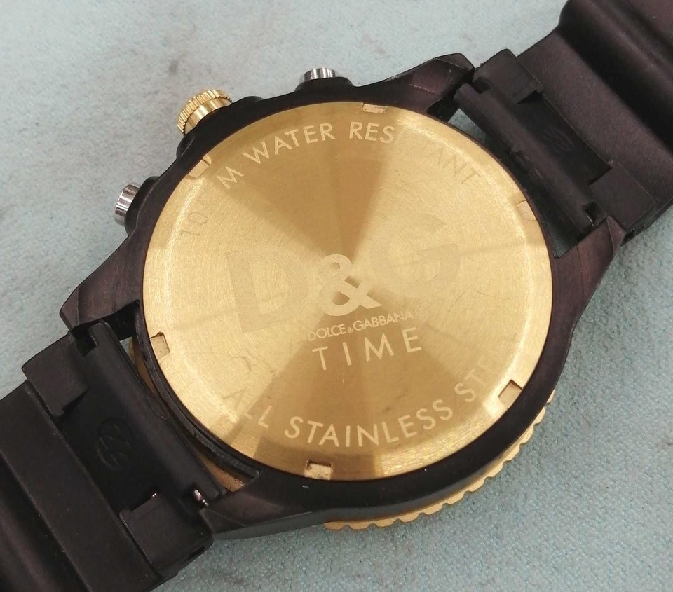 D&G Time Quartz Analog Watch, Used, Chrome Finish | eBay
