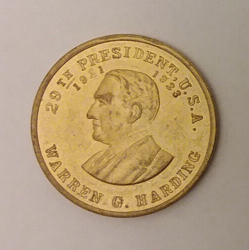 Warren G. Harding 29th President Coin Medal Token 25mm | eBay
