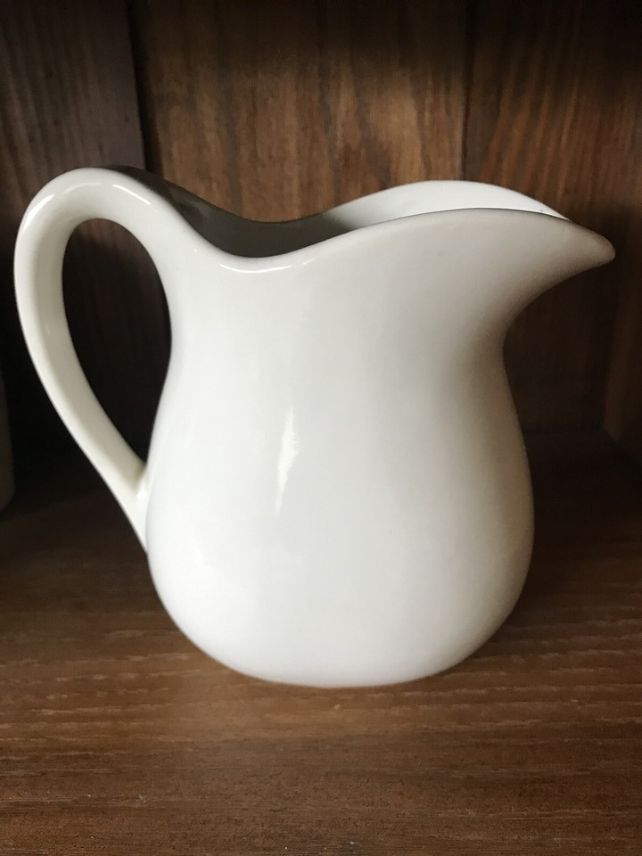 Vintage White Milk Creamer Pitcher Country Cottage Farmhouse Decor | eBay