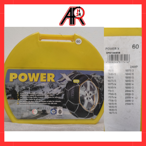 Chaînes à Neige Power X 60 9mm R15 R14 R13 R16 | eBay