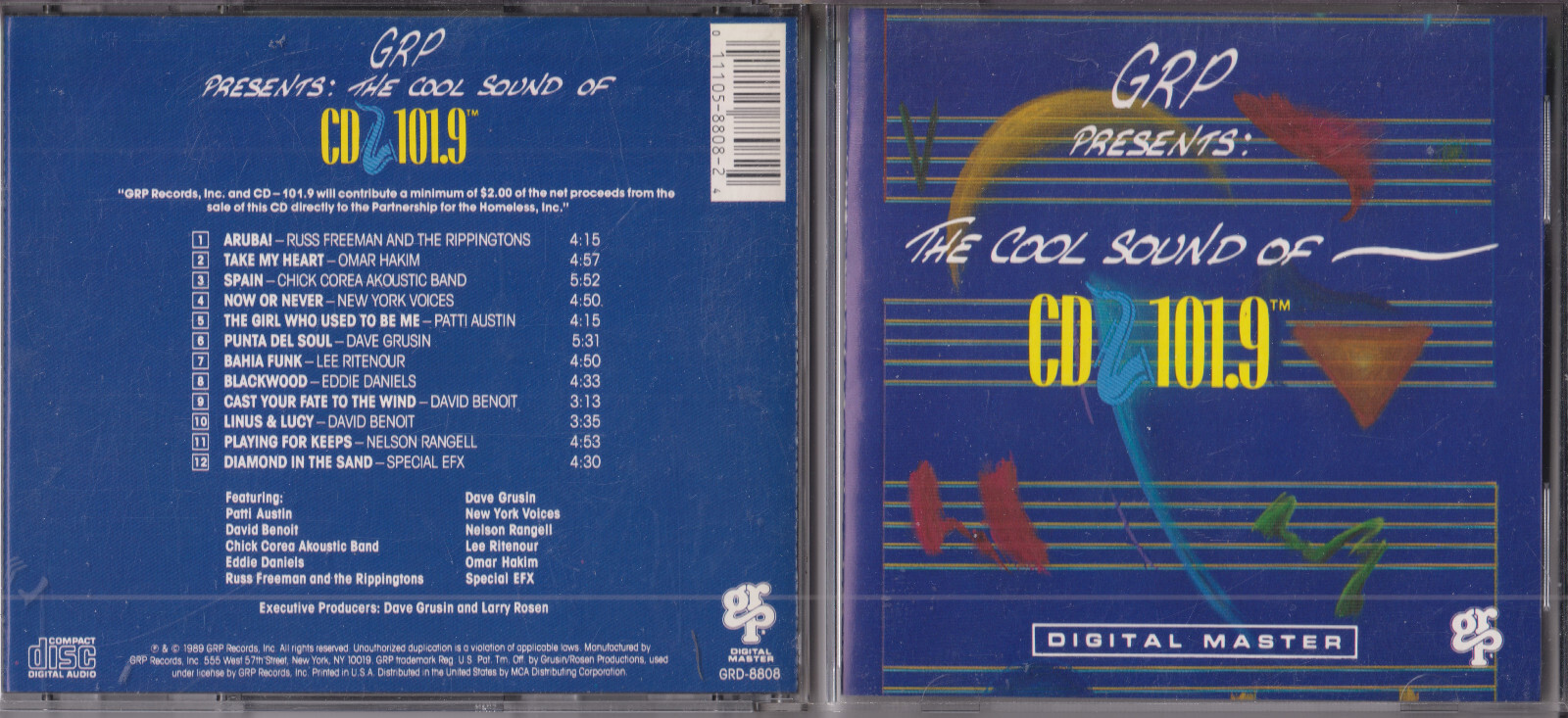 WQCD/CD101.9 - Cool Sound CD, Vol. 2 by Various Artists (CD, Oct-1989 ...