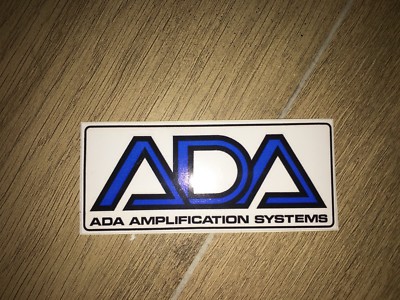 ADA LOGO Graphic Emblem DECAL STICKER MP1 MP2 MB1 MQ1 GUITAR PREAMP ...
