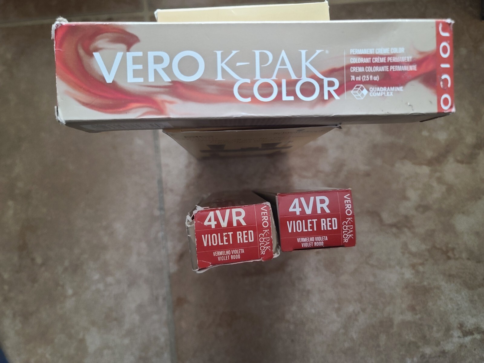 Joico VERO K-PAK COLOR Hair Color 4VR Violet Red 3 Pieces | eBay