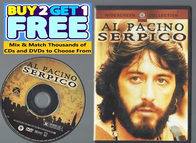Serpico (DVD, 1973) Al Pacino New York City Cop Biopic Disc & Cover Art ...
