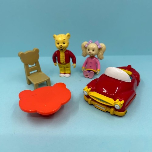 Retro Rupert The Bear & Friends Ping Pong Toy Figures Car Furniture ...