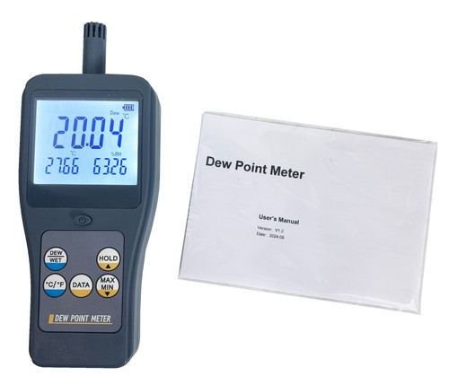 Portable Dew Point Meter with 4 Test Parameters Storage Function 99 ...