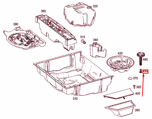 MERCEDES-BENZ GLE W166 Temporary Tire Bolt A1248980765 NEW GENUINE | eBay