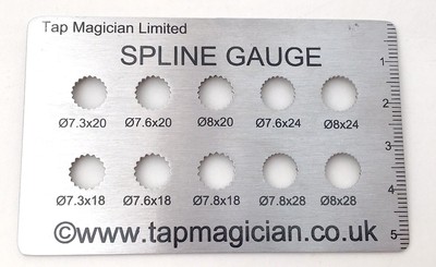 Tap Magician Valve Cartridge Spline Gauge teeth Measuring size Finder ...