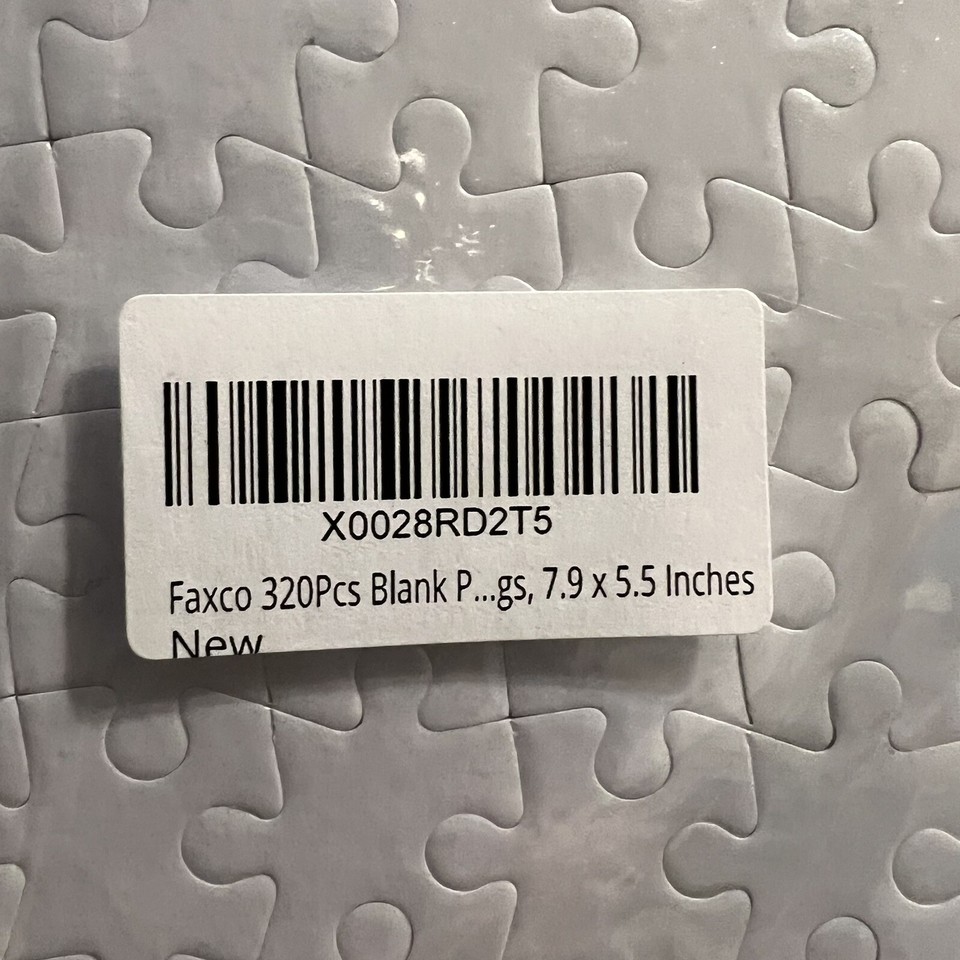 Faxco 320 Blank Jigsaw Puzzle Pieces for Crafts Make Your Own | eBay
