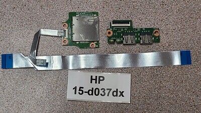 HP TouchSmart 15-d037dx Genuine Dual USB Board & Card Reader Board w ...