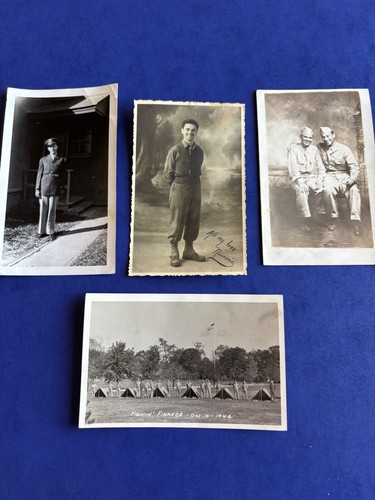 Lot of (4) WW2 USMC Officers Photo & Postcards - France 1942 | eBay