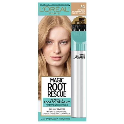 L'Oreal Paris Magic Root Rescue 10 Minute Root Hair Coloring Kit, 8G ...