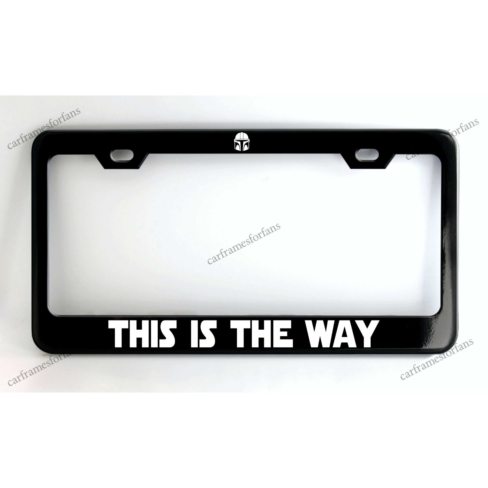 This Is The Way Star Wars License Plate Frame - Black Powder Coated ...