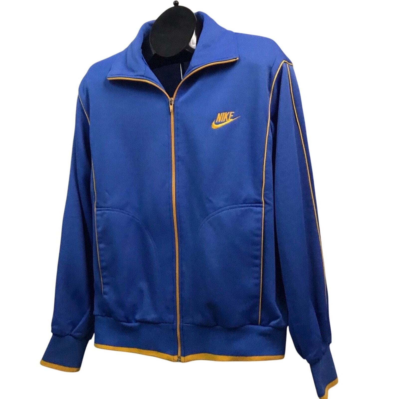 Vintage 1980s Blue Nike Zip Up Track Jacket Taiwan / … - Gem