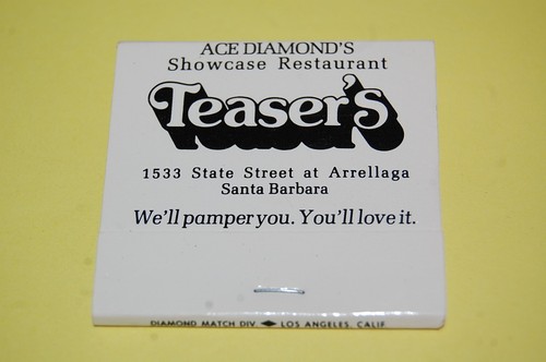 Teaser's Restaurant in Santa Barbara, CA Vintage Full Unstruck ...