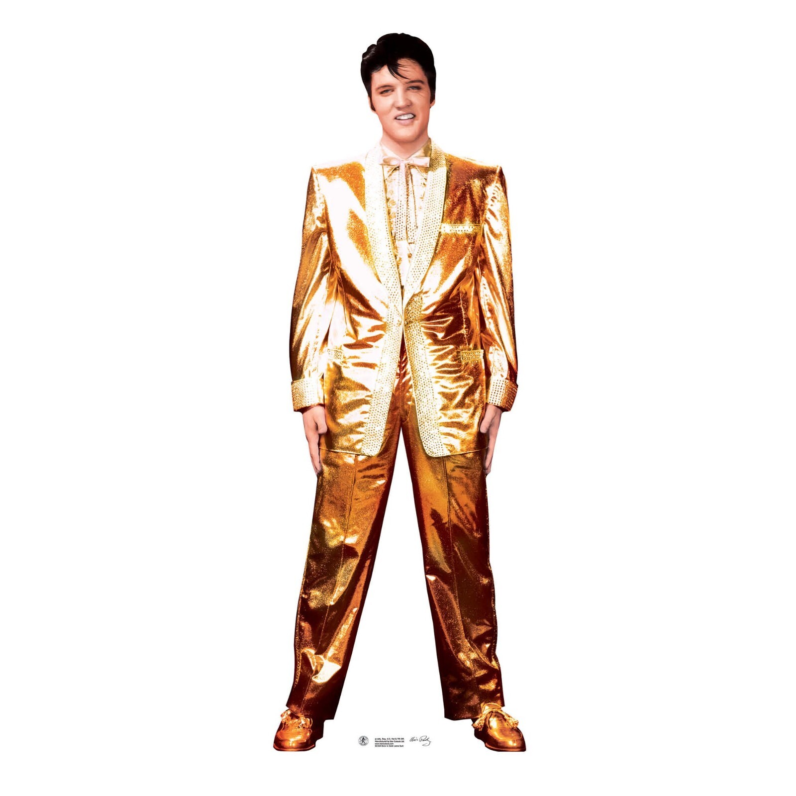 Elvis Presley Gold Lame Suit Cardboard Cutout Standee Standup ...