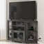 Corner TV Stand with Power Outlet Entertainment Center Cabinet Media ...