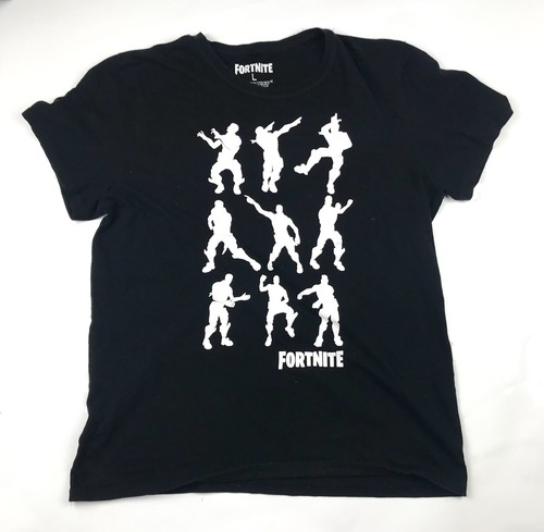Fortnite t-shirt Epic games Size L tshirt Top black white | eBay