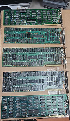 Vintage Retro ISA Lot 5 Black & White & Color IBM 5150 5160 Graphics ...