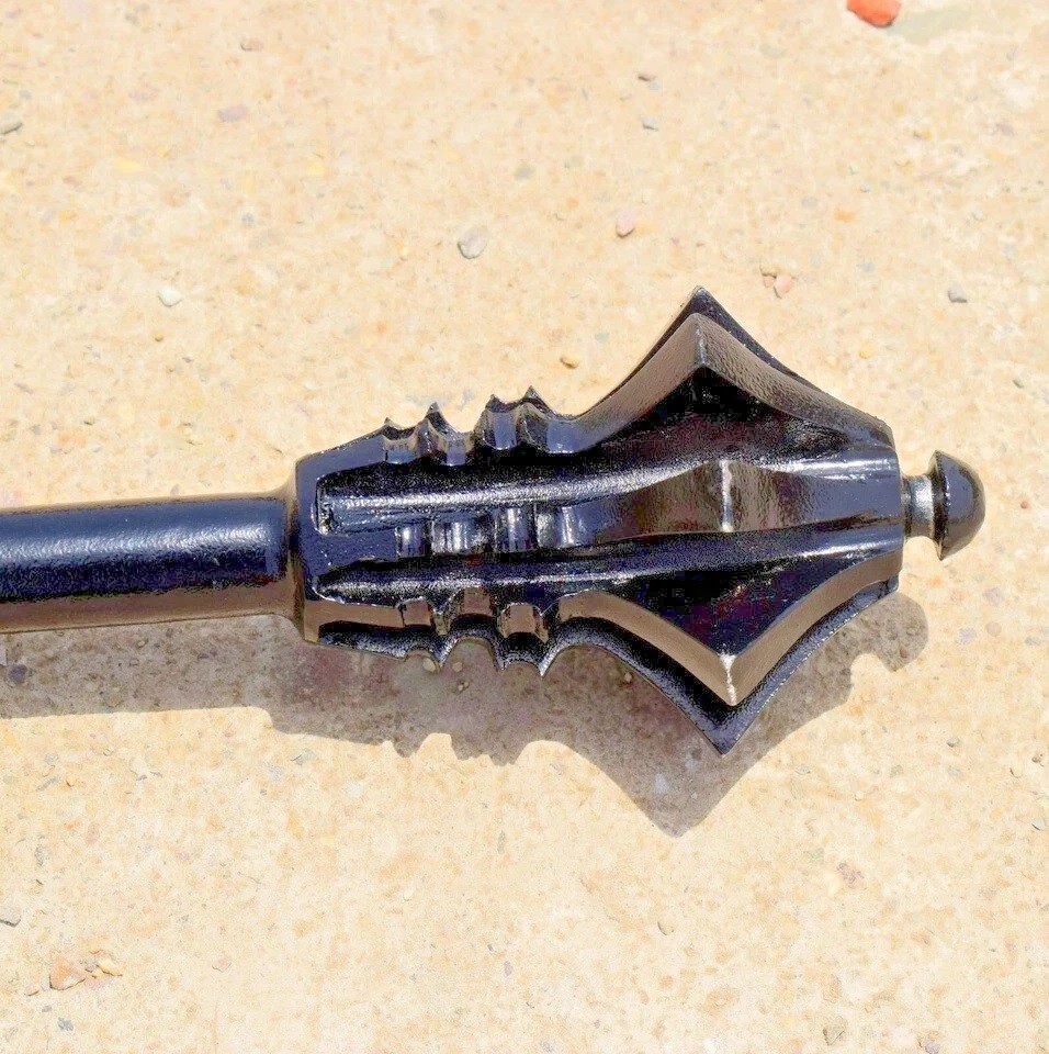 Knight Spiked Mace Morningstar – Medieval Flail Weapon Replica for LARP ...