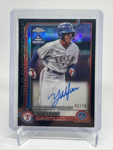 2025 Topps Pro Debut - Chrome Yolfran Castillo #PDC-51 Black Refractor ...