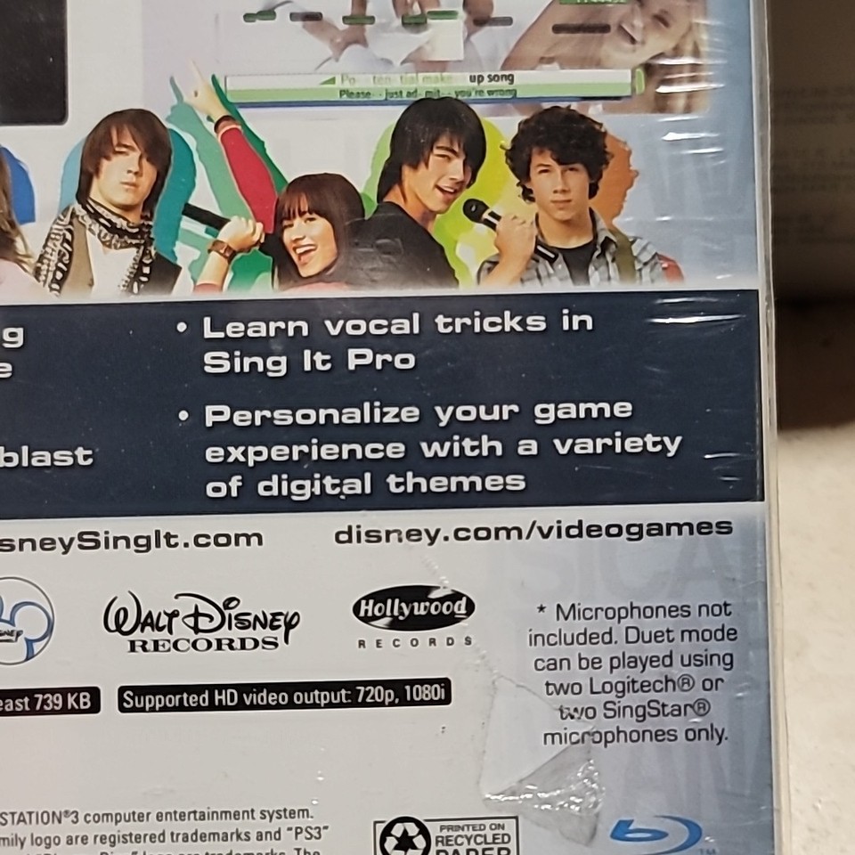 Disney Sing It Party Hits (Sony PlayStation 3, 2008) New Sealed. | eBay