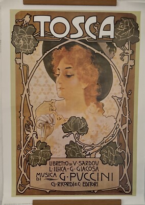 Vintage Tosca Poster Printed In Italy- Unframed | eBay