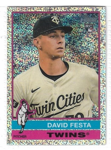 DAVID FESTA - 2025 TOPPS HERITAGE CHROME "SILVER SPARKLE REFRACTOR" RC ...