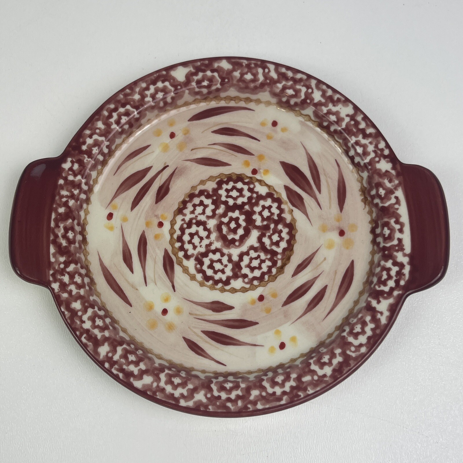 Temptations by Tara Old World Cranberry Red Platter Ovenware Microwave ...