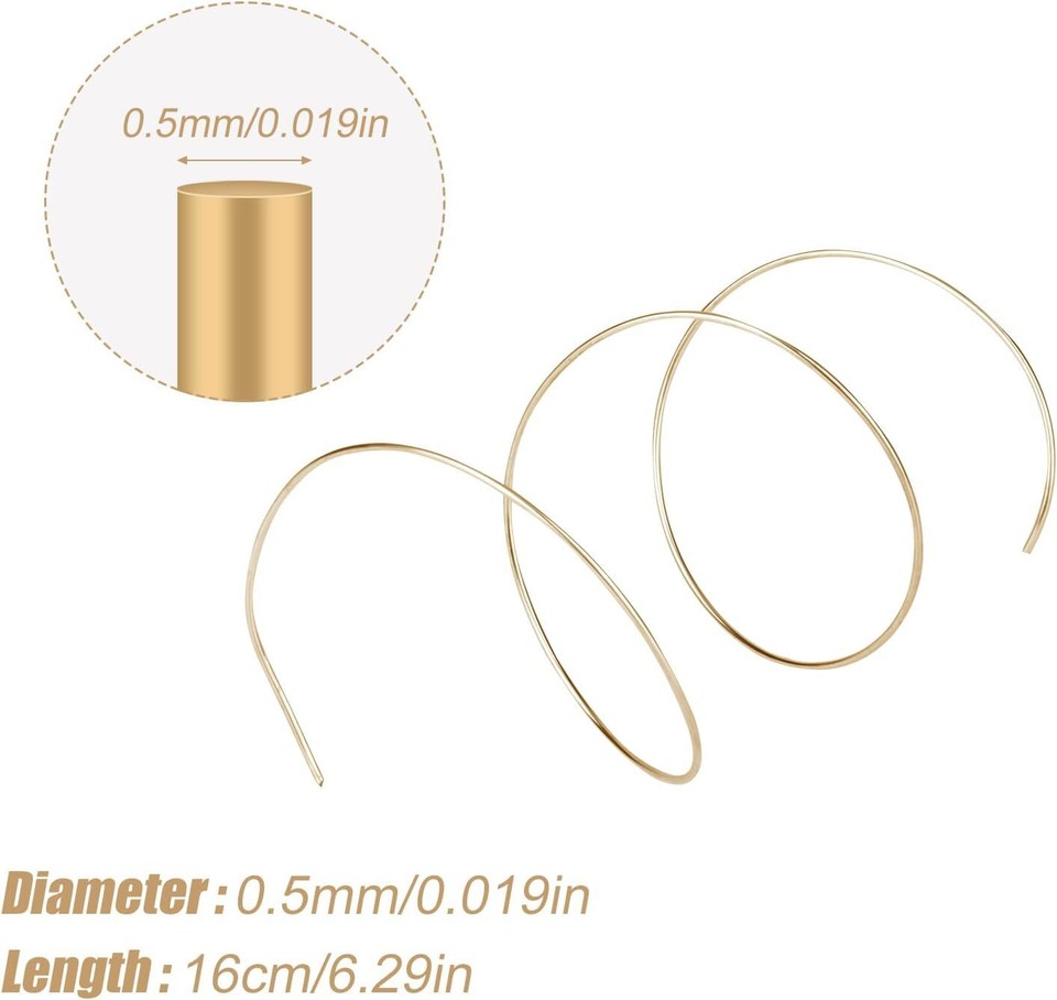 14K Gold Solder Wire for Jewelry Making, 6.3 Inch Long Easy Solder Gold ...