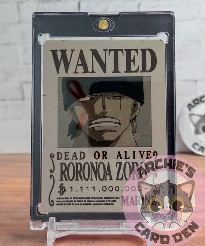 ONE PIECE Indonesia Chatime Limited Collaboration Zoro Wanted Card | eBay