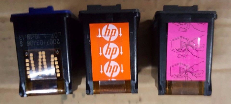 Lot of 4 New Genuine HP 28 Inkjet Cartridges Out of Box & Bag C8728A | eBay