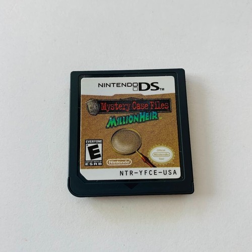 MYSTERY CASE FILES: MILLIONHEIR NINTENDO DS GAME 3DS 2DS LITE DSI XL ...