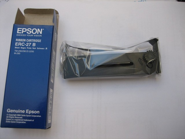 Ribbon Original Epson Erc-27b Black Tm-290 II U295 Omron Sp-60 Casio ...