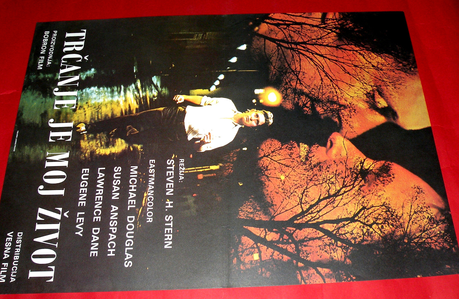 RUNNING 1979 MICHAEL DOUGLAS SUSAN ANSPACH HILLIARD STERN RARE EXYU ...