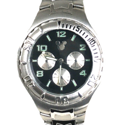 Disney Mens Mickey Mouse Watch! Three Dial Watch! New! | eBay