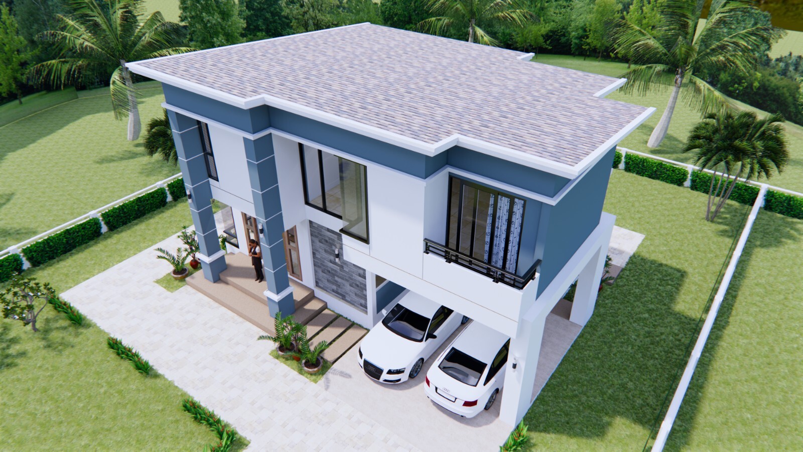 36x26 Feet House Plan 11x8 Meter 3 Beds 2 Baths Shed Roof PDF & (A4 ...