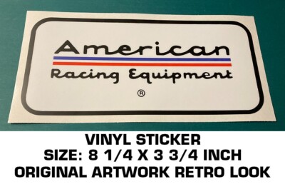 AMERICAN RACING EQUIPMENT VINYL DECAL STICKER - CUSTOM WHEELS DRAG ...