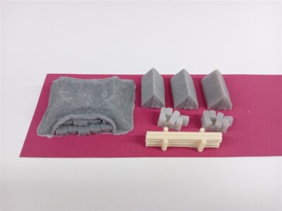 tt model railway scenery 1:120 scale pack of 7 trackside pieces TT03 ...