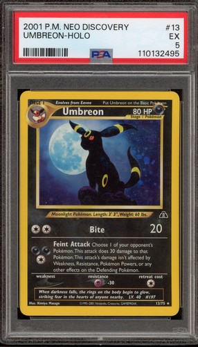Pokemon Umbreon Neo Discovery 1st Edition Holo Rare #13 PSA 5 | eBay