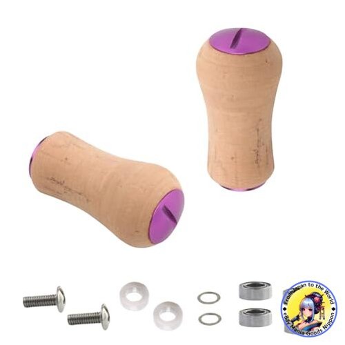 VISPREA Cork Wooden Knob Power Handle for Shimano Daiwa Baitcasting ...