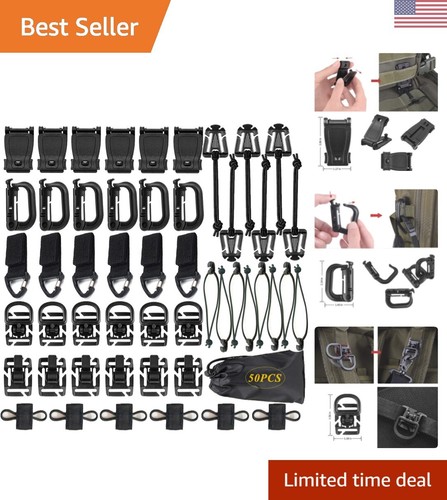 Tactical Gear Clip Strap Molle Web Attachments for Backpacks & Vests ...